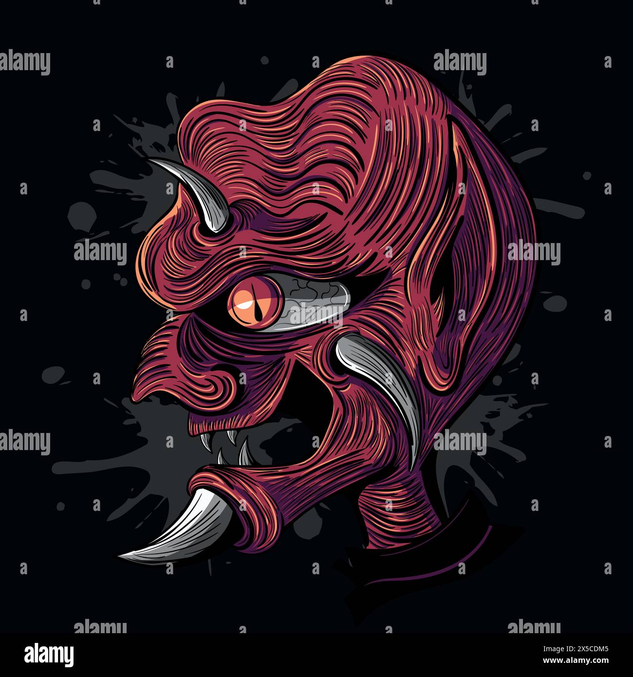 The demonic character represents the dark and hidden side of humanity ...