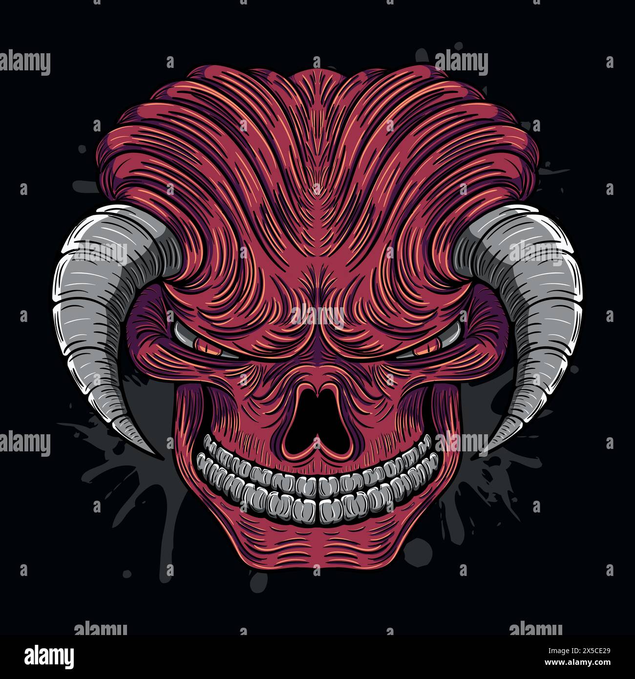 Malevolent and otherworldly character, a representation of the inner ...