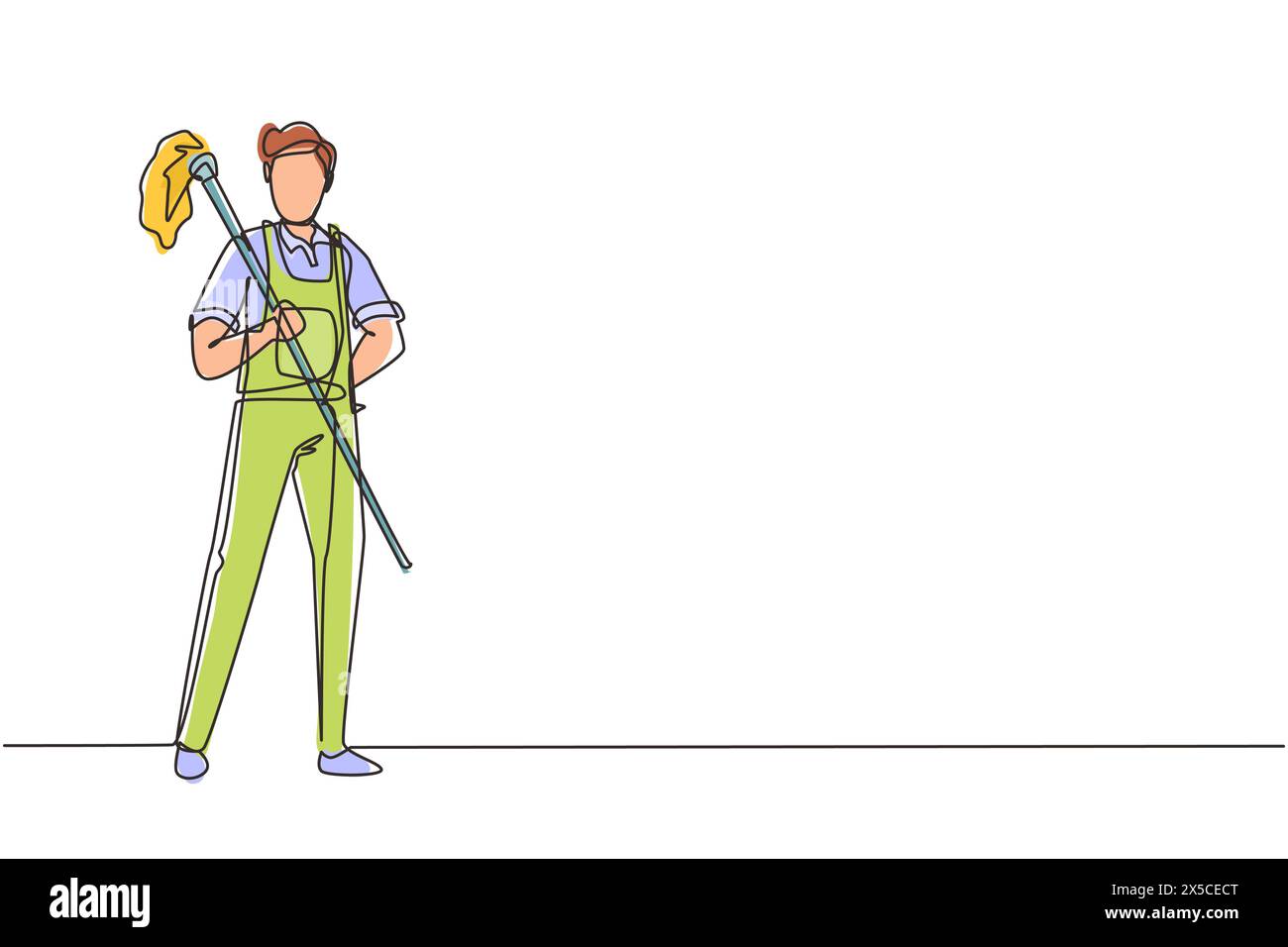 People industrial cleaning Stock Vector Images - Alamy