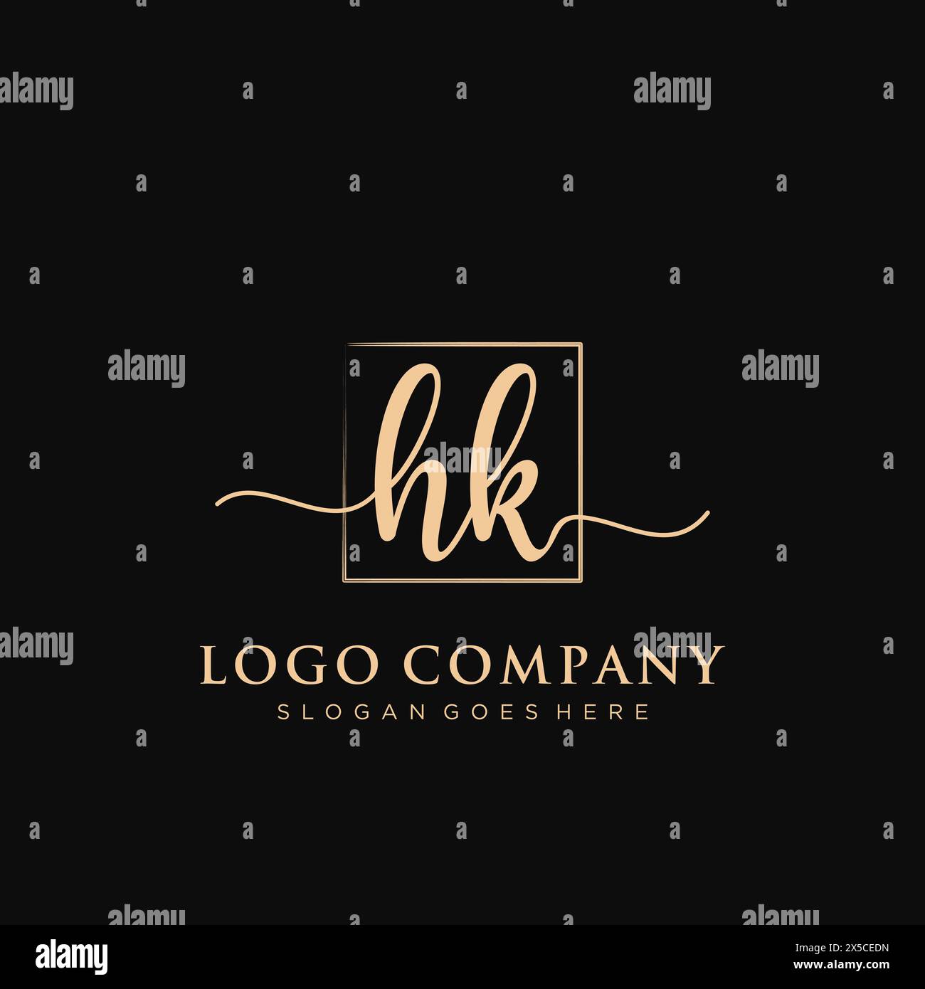 Initial hk Stock Vector Images - Alamy
