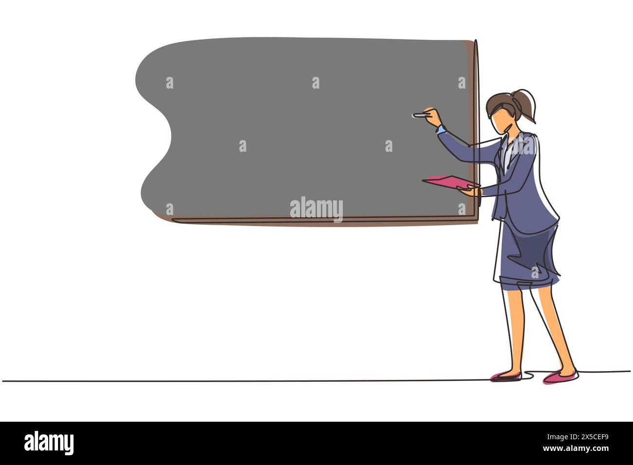 Woman in minimalist white Stock Vector Images - Alamy