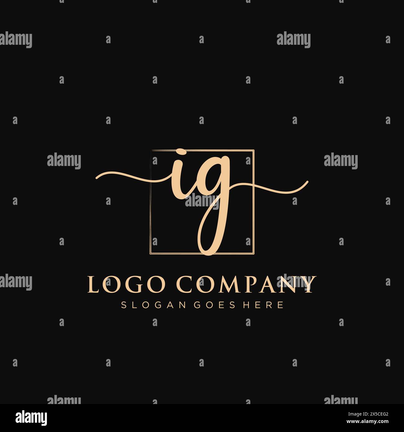 Initial ig logo hi-res stock photography and images - Alamy