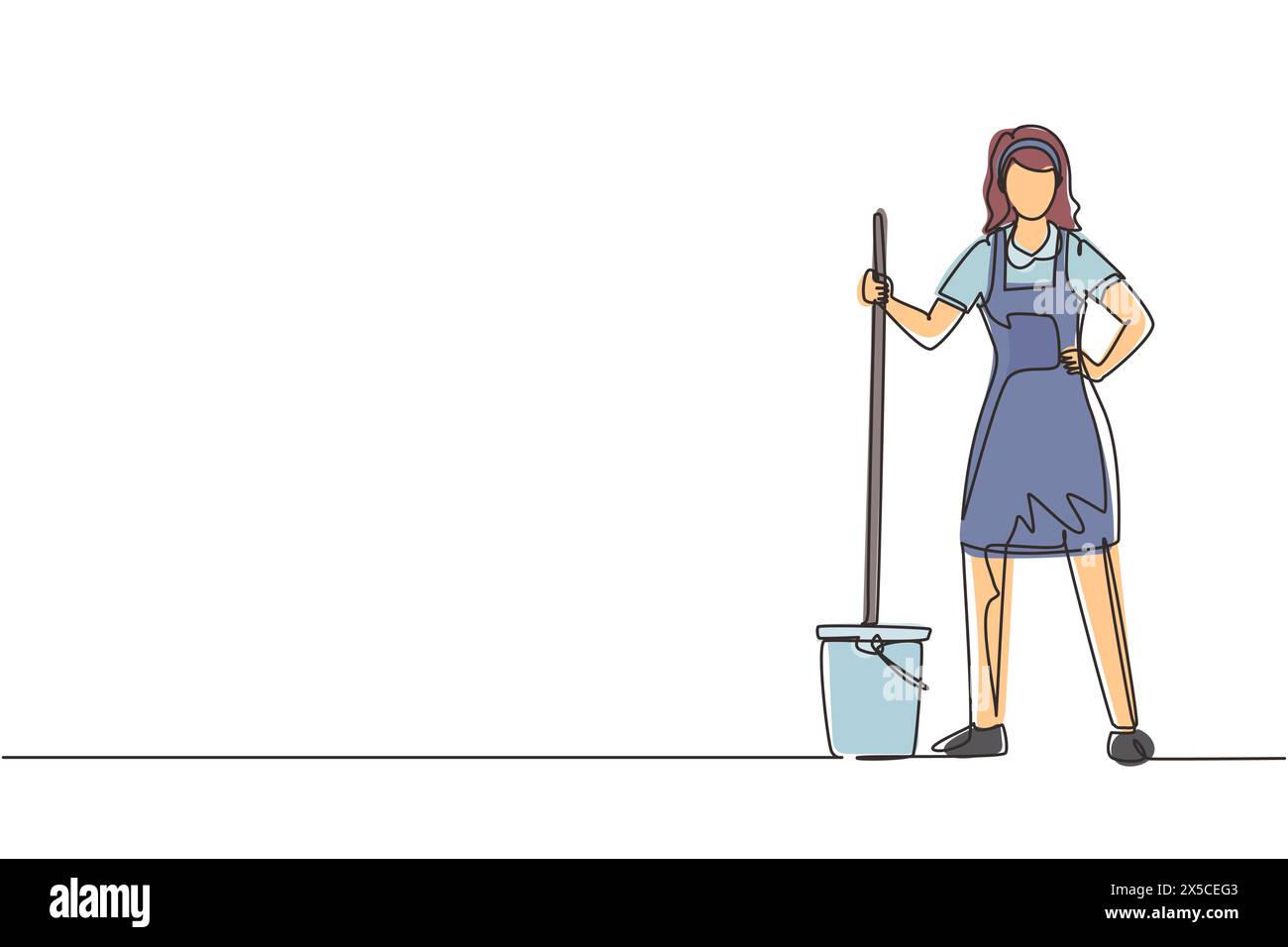 Young woman in dressed Stock Vector Images - Alamy