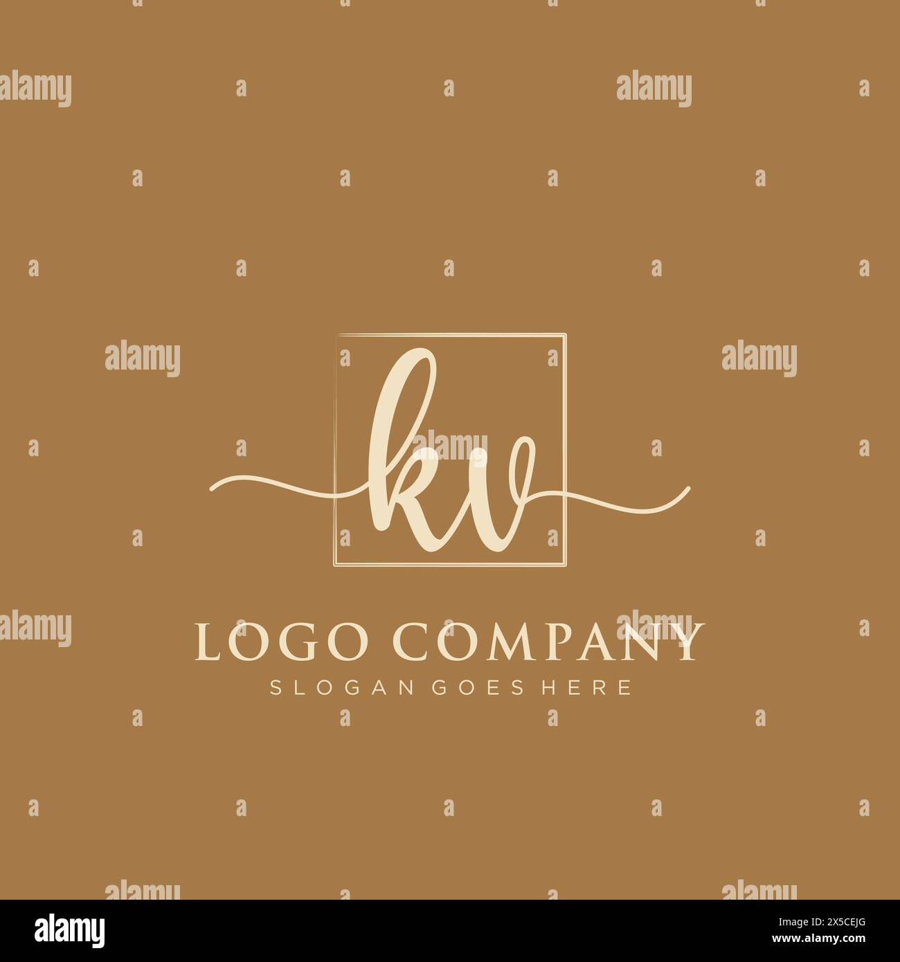 Kv modern logo hi-res stock photography and images - Alamy