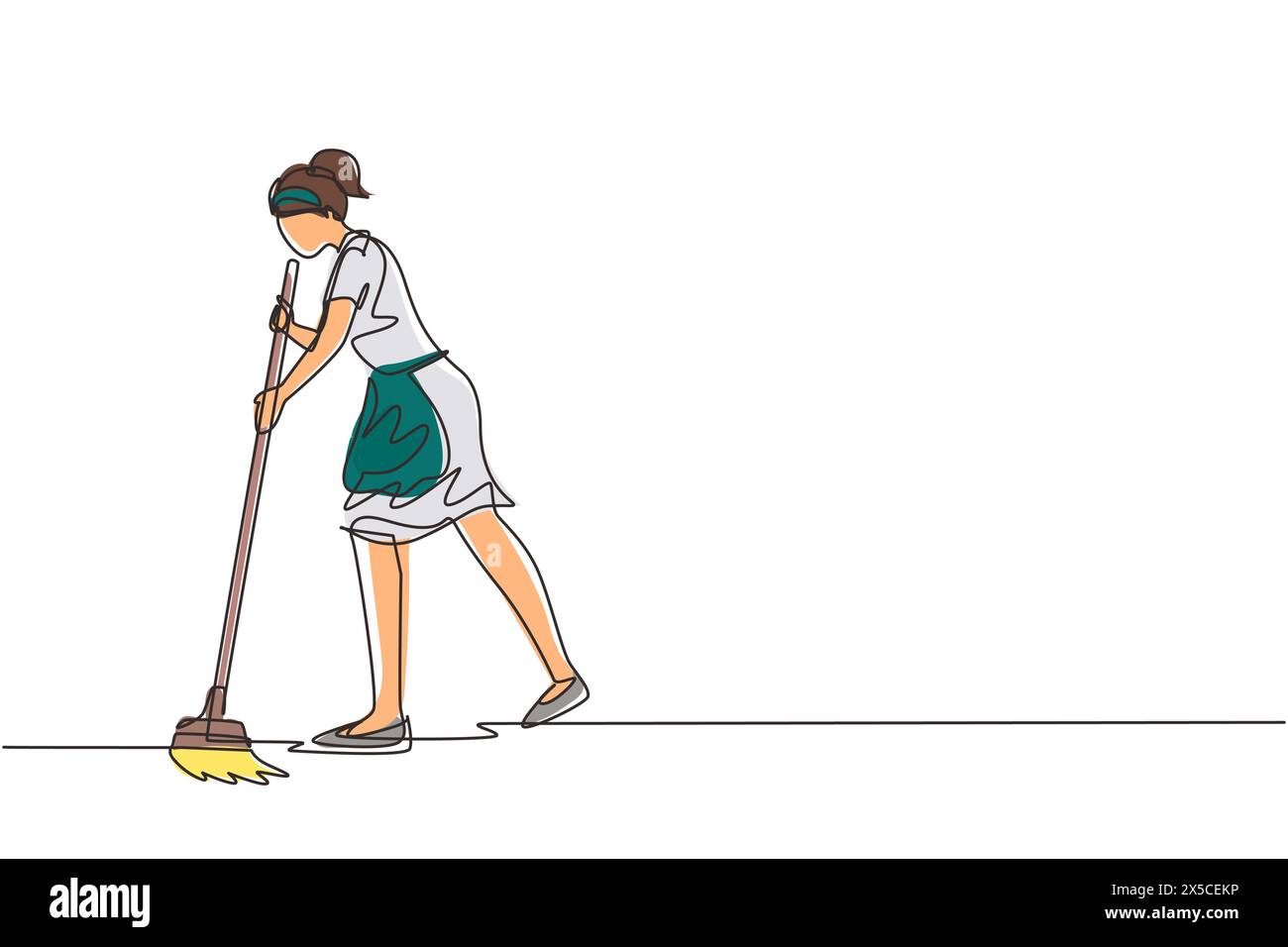 Domestic worker female Stock Vector Images - Alamy