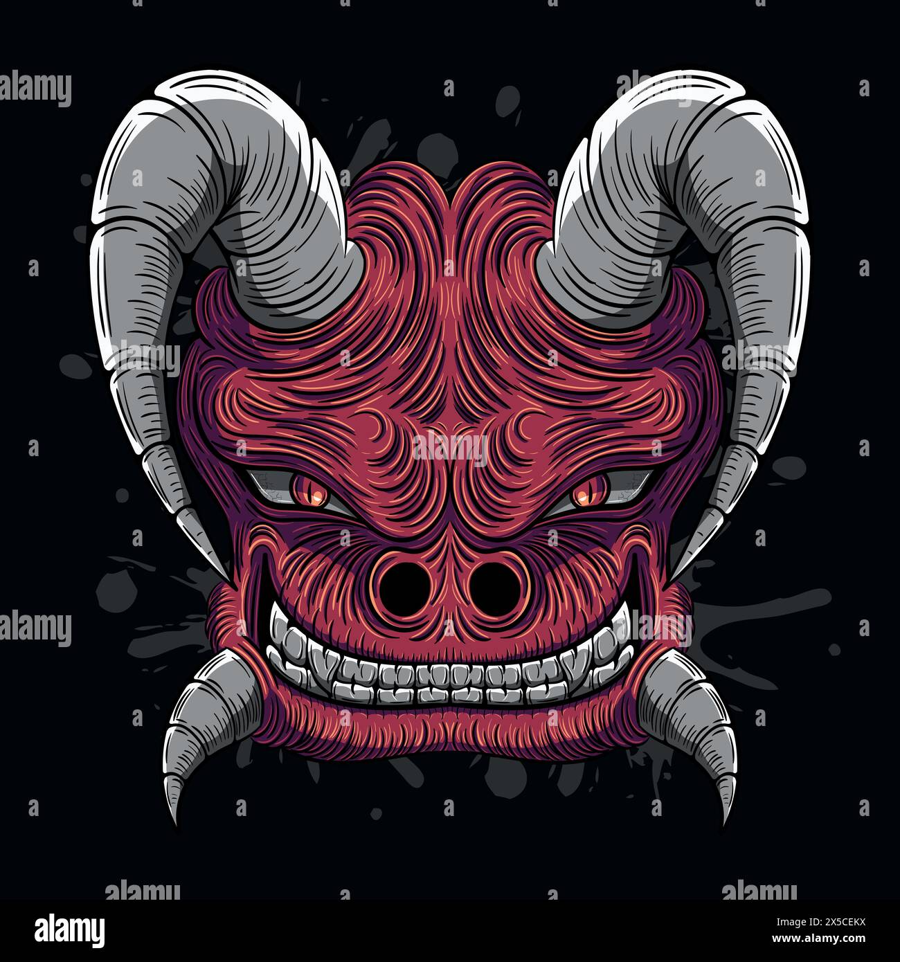 Revealing the demons within, captivating image of a demonic entity that ...