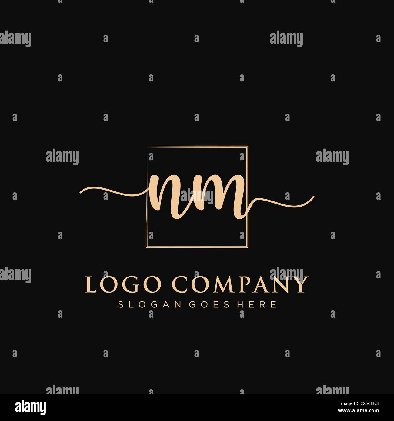 Initial nm Stock Vector Images - Alamy