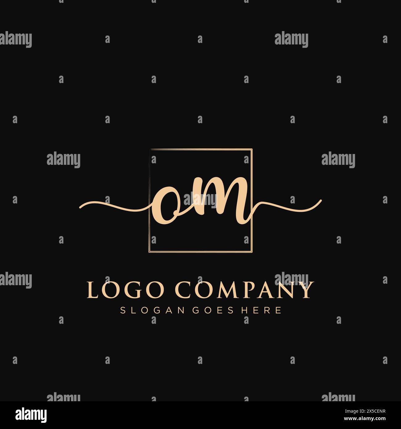 Initial om Stock Vector Images - Alamy