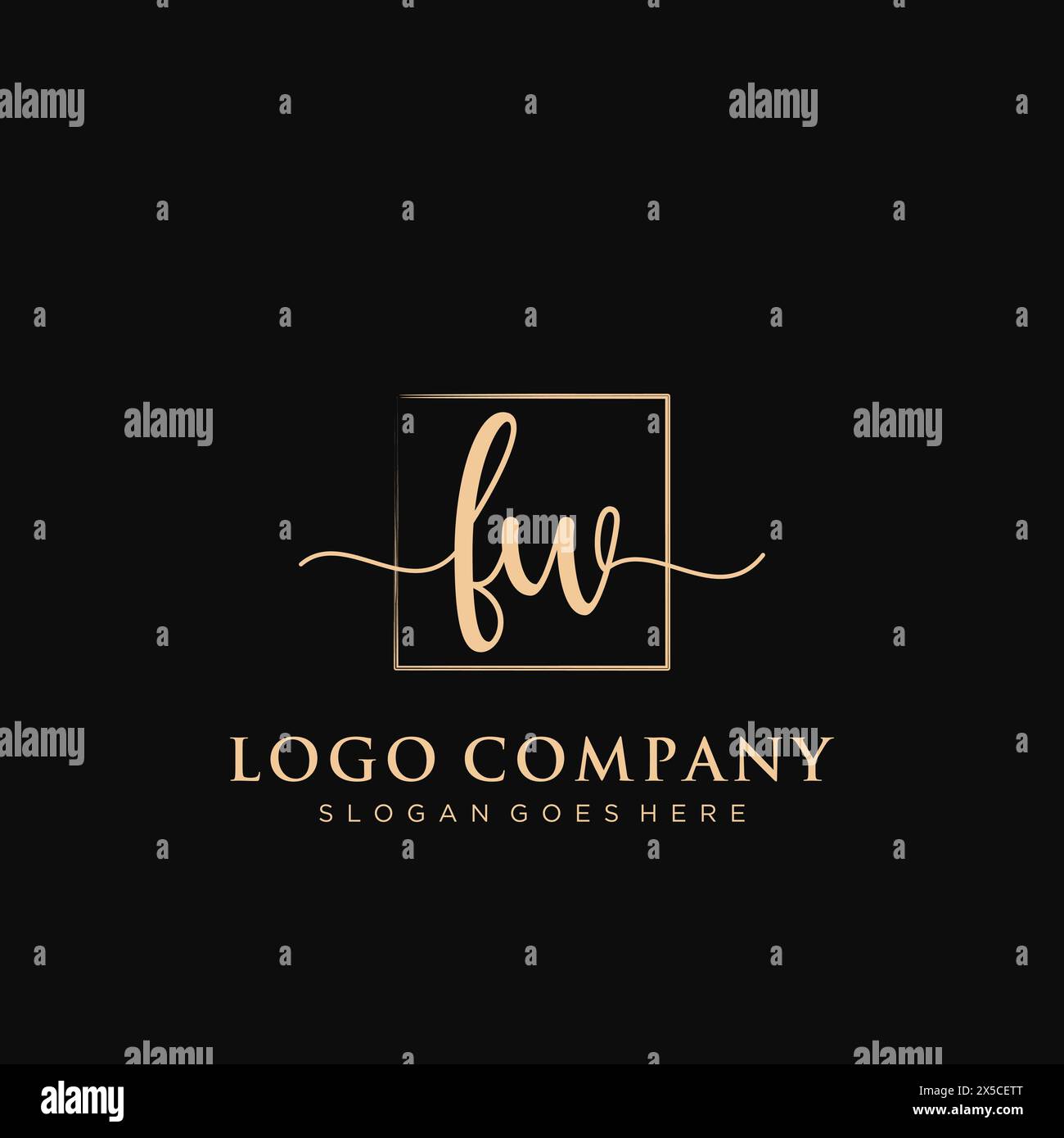 Initial fw Stock Vector Images - Alamy