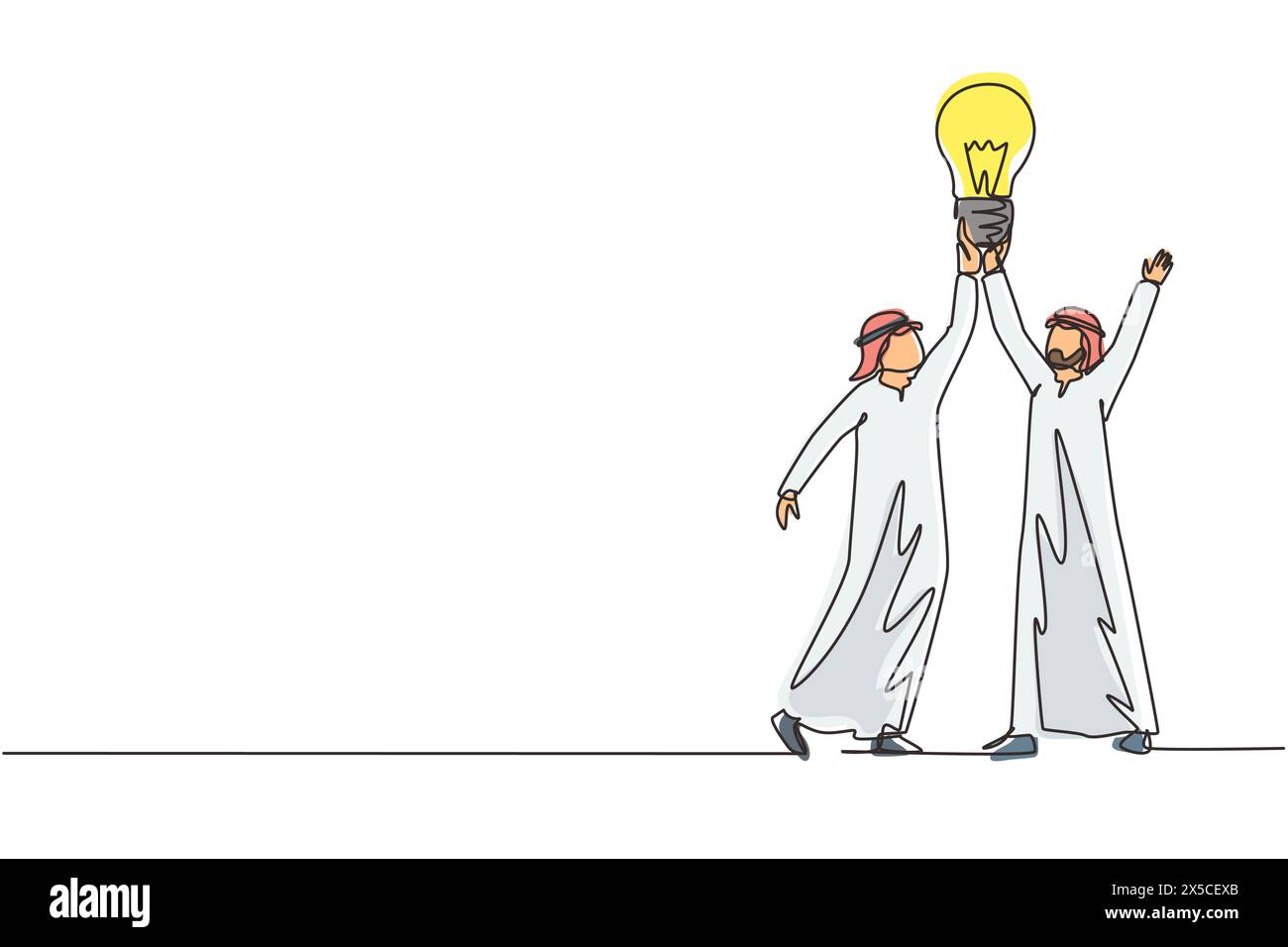 Continuous one line drawing goal achievement, winning, teamwork. Team ...