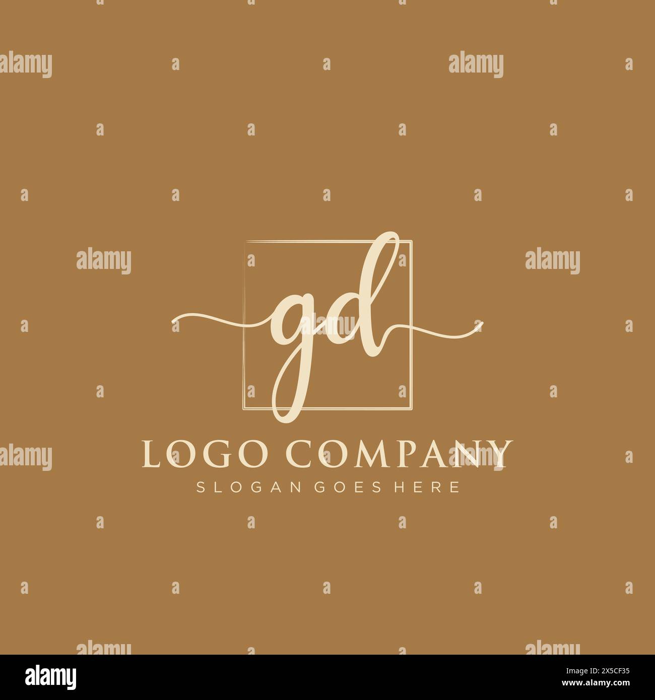 Gd modern logo Stock Vector Images - Alamy