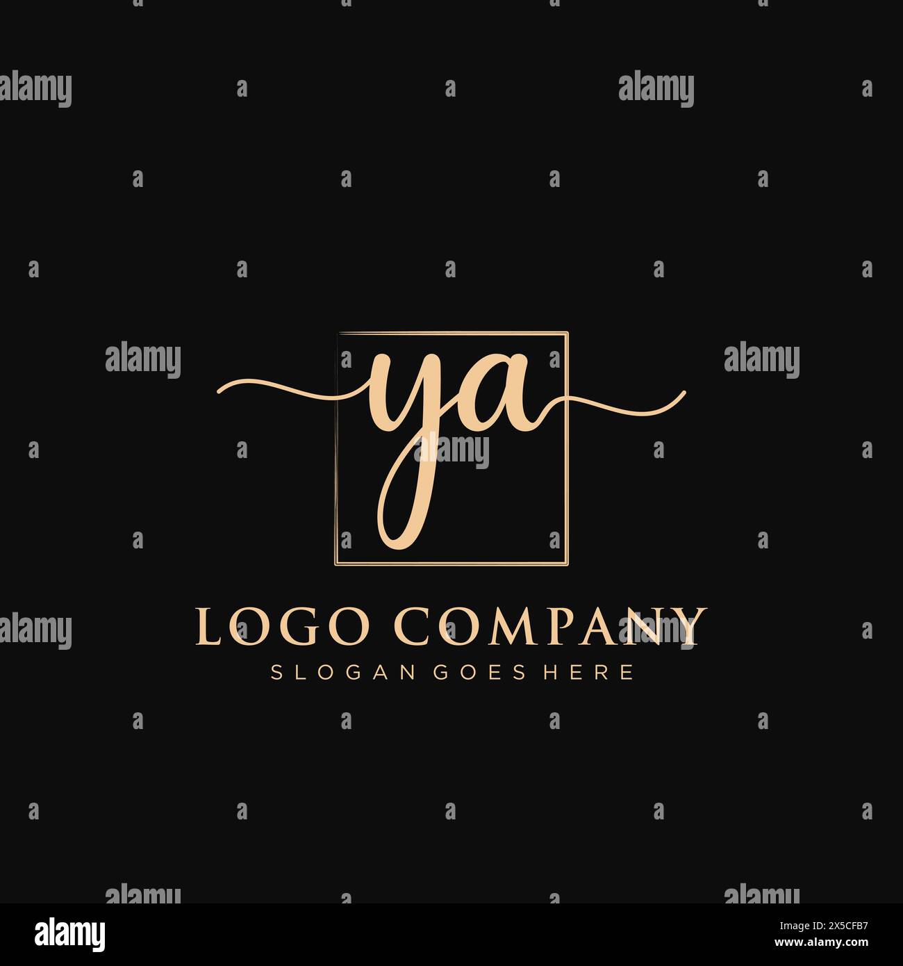 Initial ya logo Stock Vector Images - Alamy