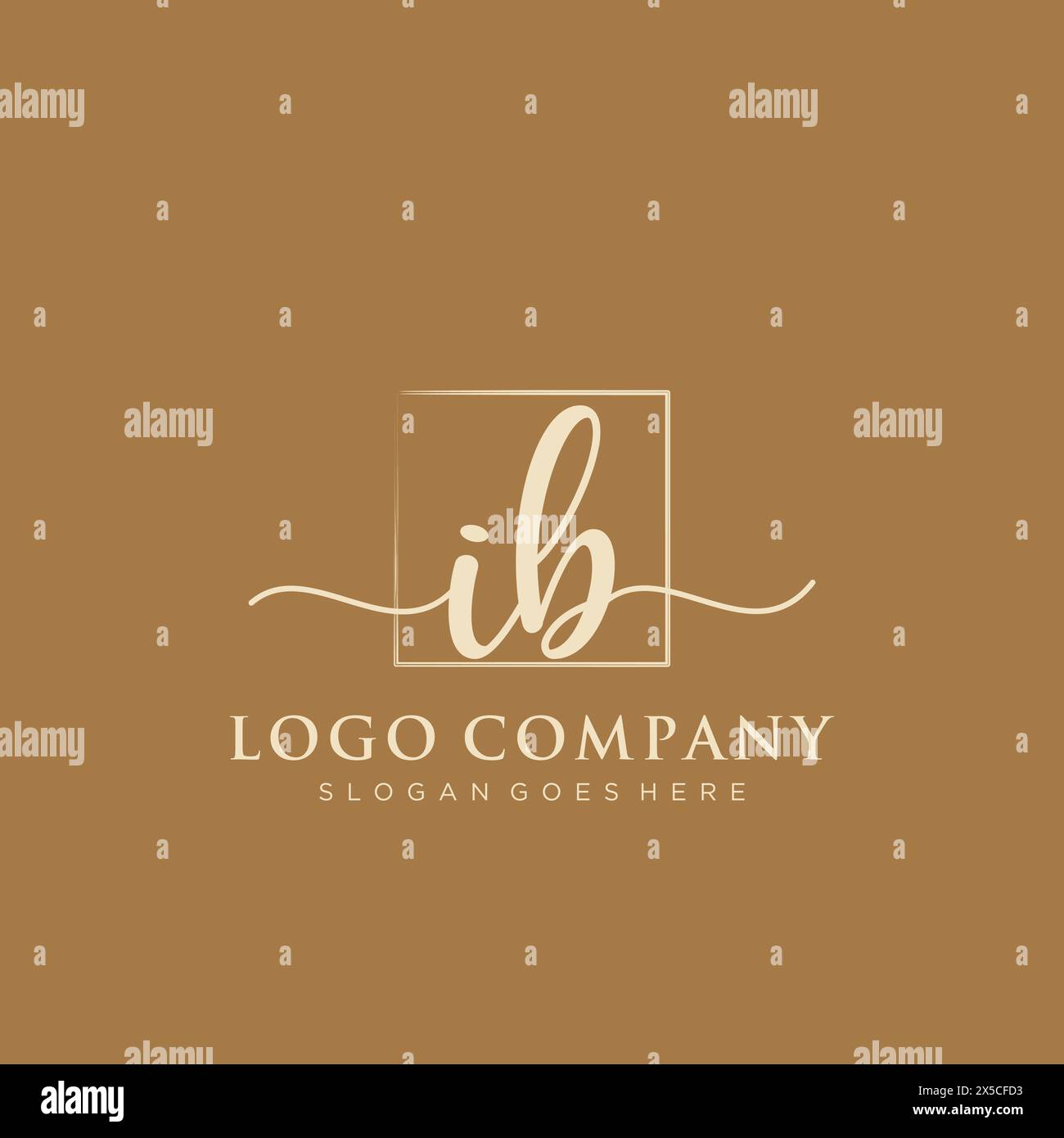 Initial ib logo Stock Vector Images - Alamy