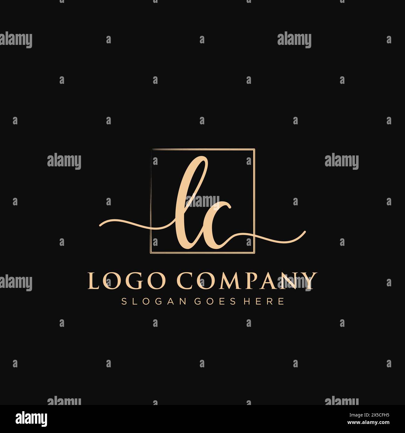 Initial lc Stock Vector Images - Alamy