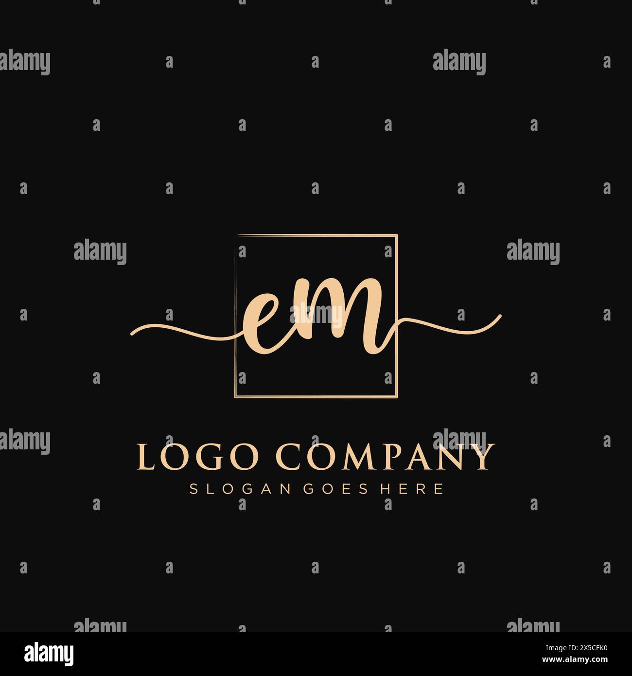 Initial em Stock Vector Images - Alamy