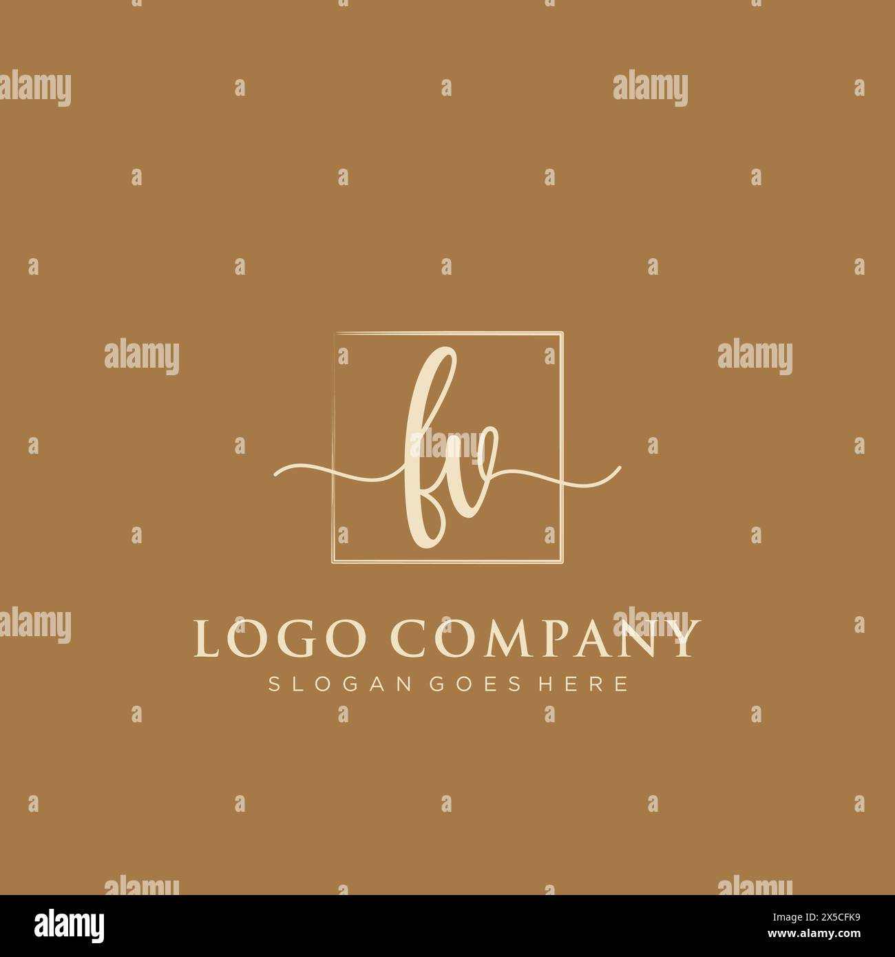 Fv initial logo Stock Vector Images - Alamy