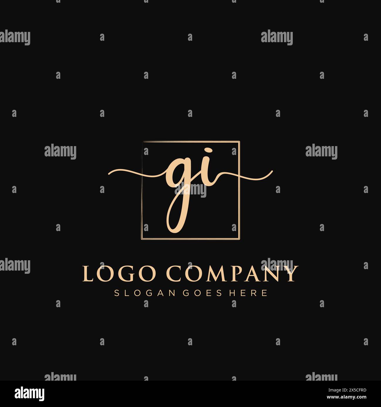 Initial gi logo Stock Vector Images - Alamy