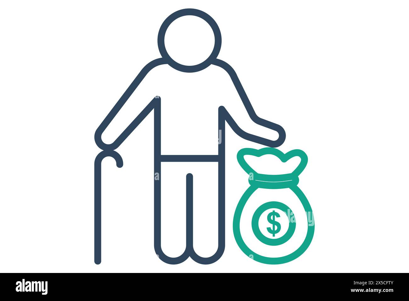 Piggy bag couple Stock Vector Images - Alamy