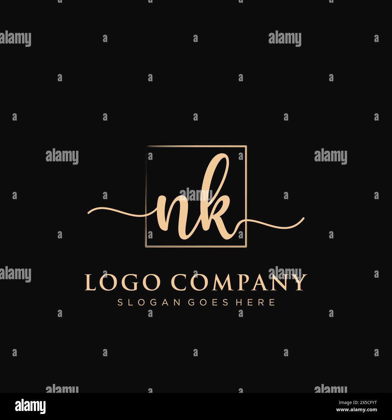 Initial letter nk Stock Vector Images - Alamy