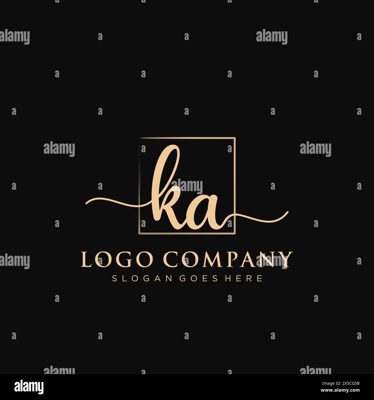 Ka modern logo Stock Vector Images - Alamy