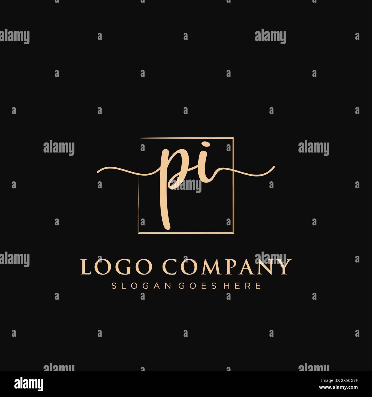 Initial pi logo Stock Vector Images - Alamy