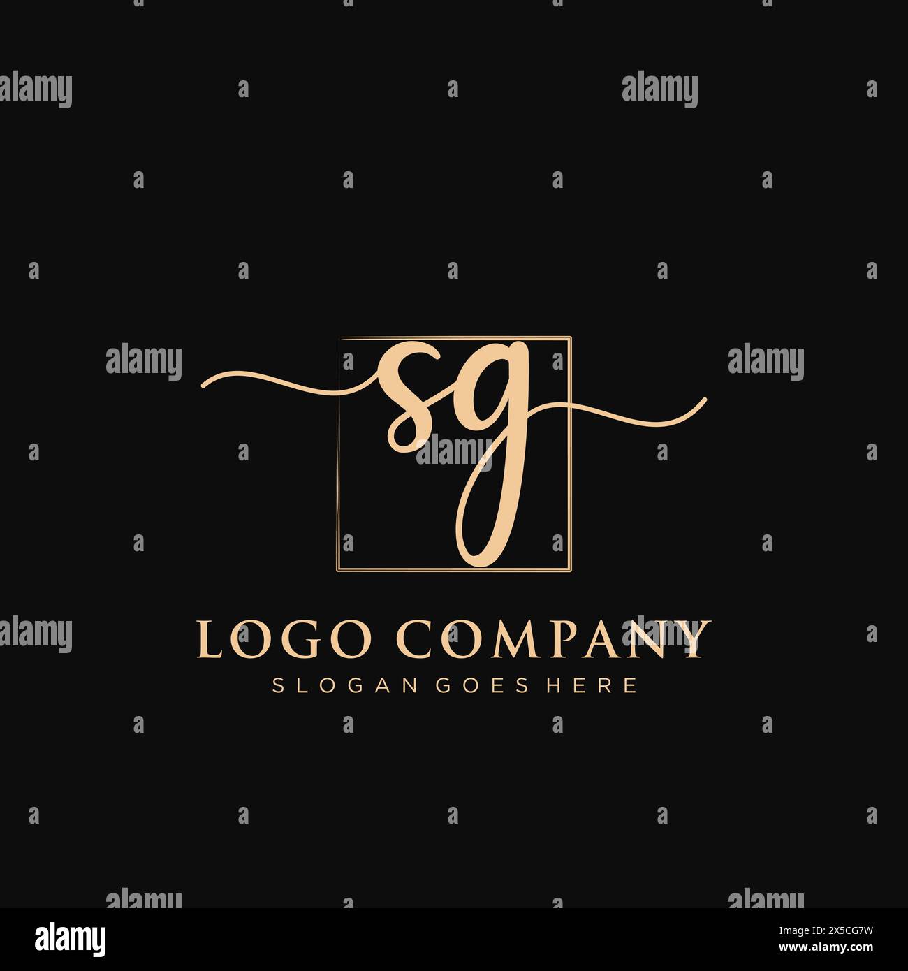 Initials sg vector vectors hi-res stock photography and images - Alamy