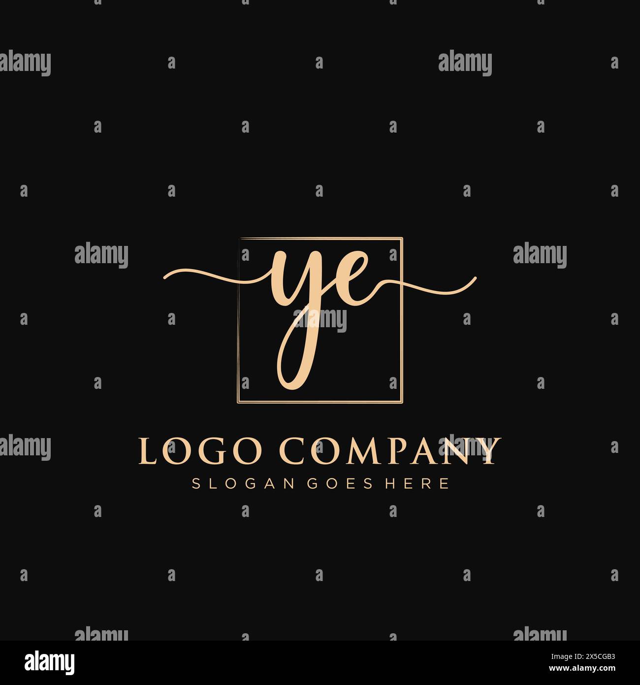 Initial ye Stock Vector Images - Alamy