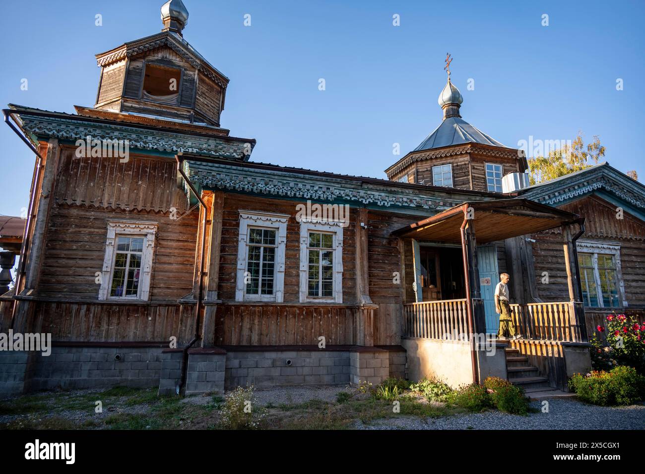 Russian Orthodox Church in, Tserkov', Teploklyuchenka, Kyrgyzstan Stock ...