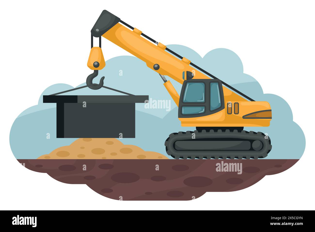 Asphalt in a bucket Stock Vector Images - Alamy