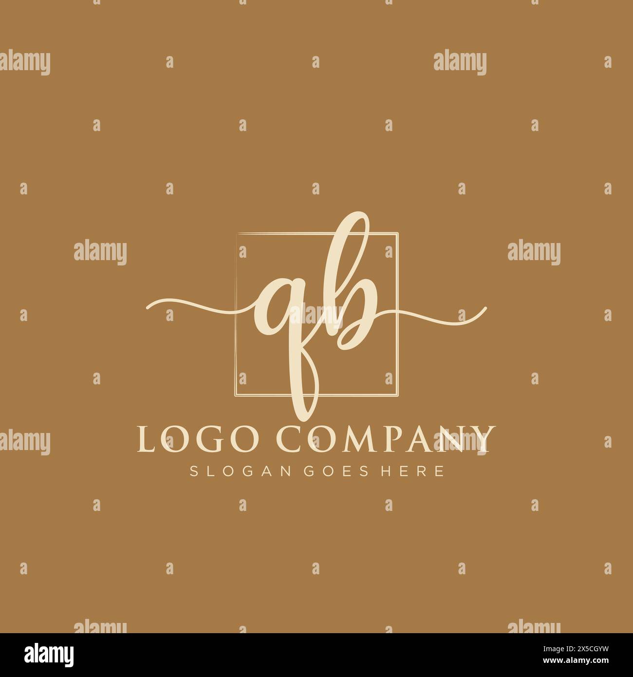 Qb initial logo hi-res stock photography and images - Alamy