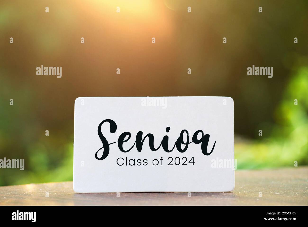 Class of 2024 card with bokeh background. Senior 2024. congratulations ...
