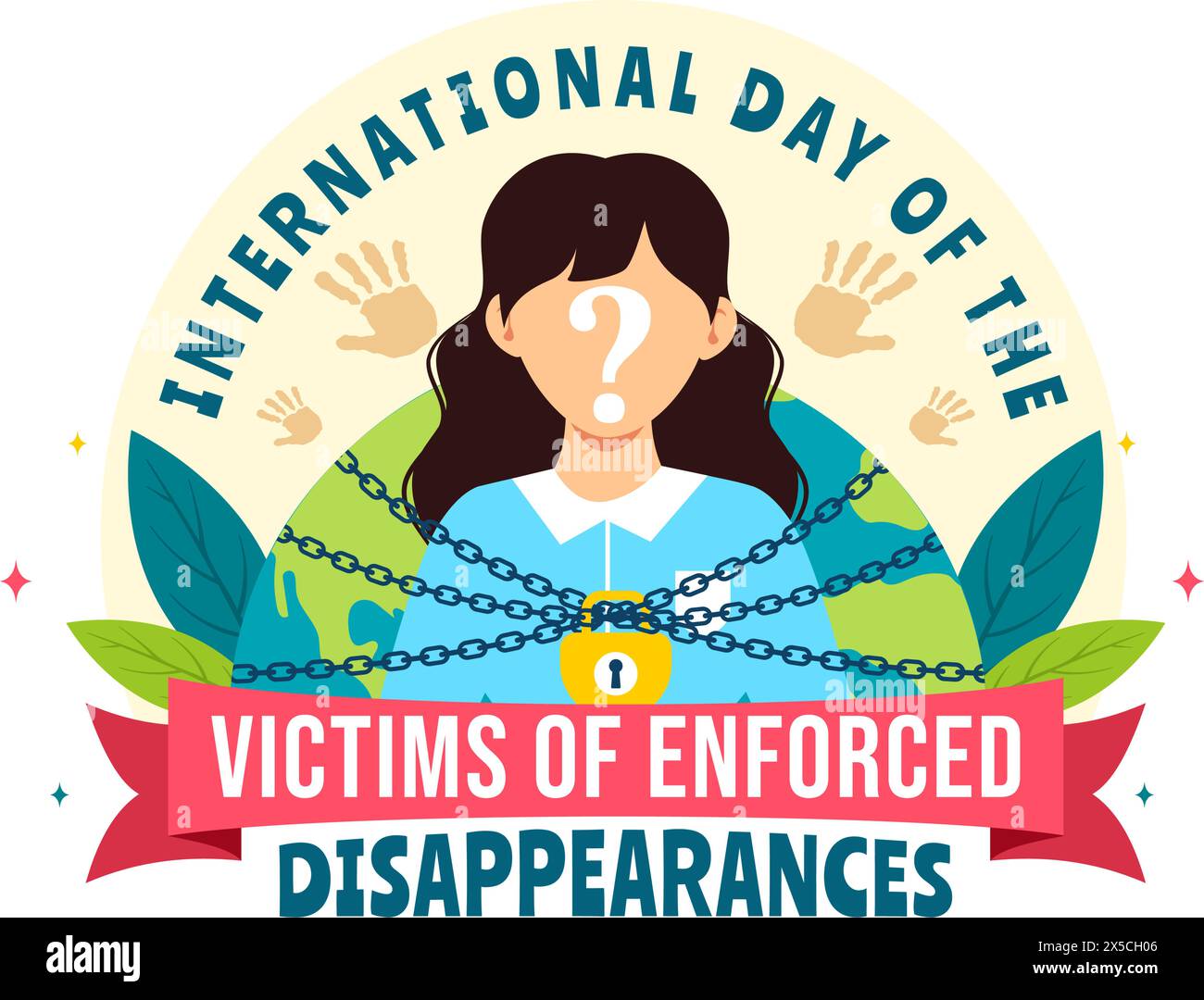 International Day of the Victims of Enforced Disappearances Vector ...