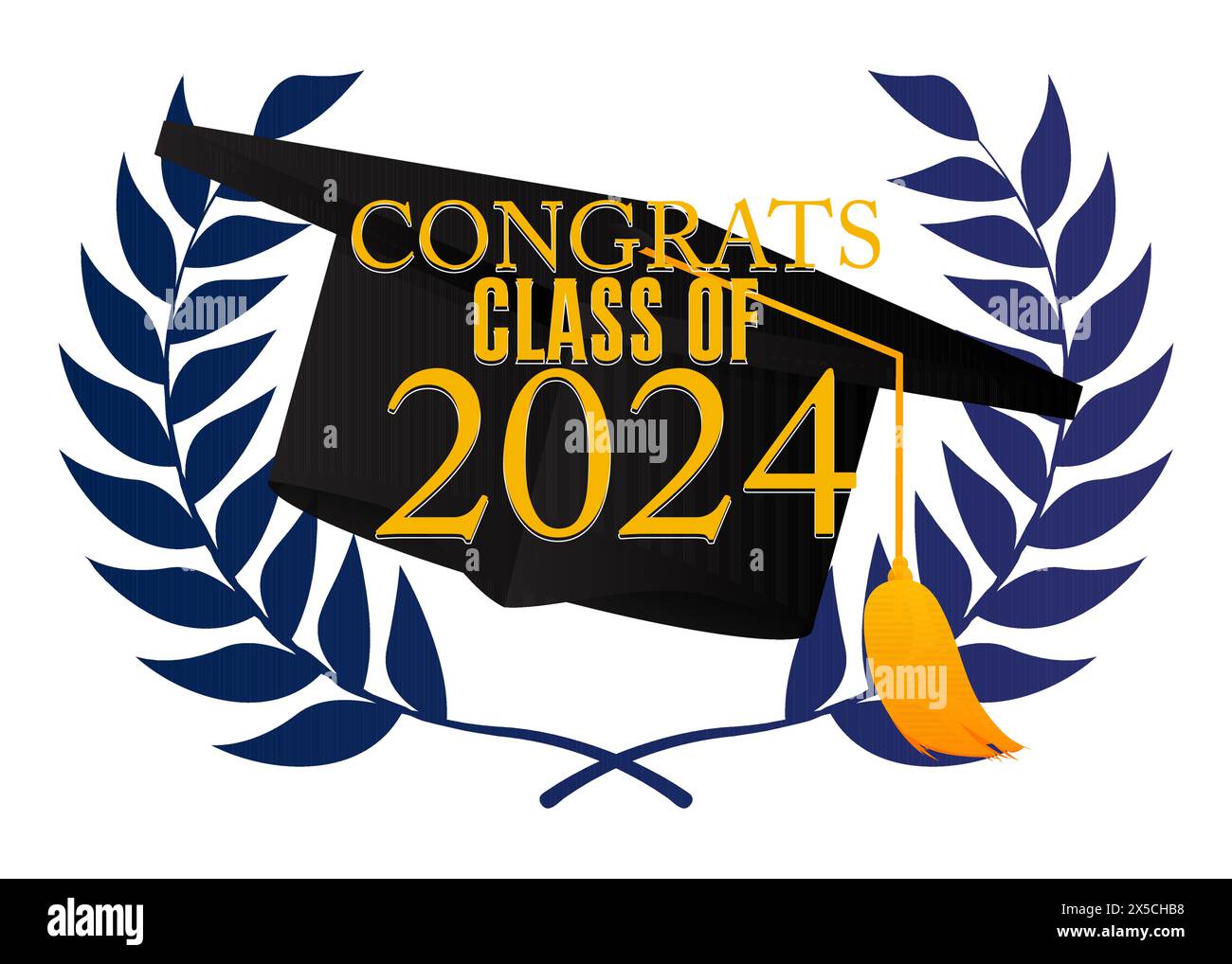 Graduation ceremony invitation card template Stock Vector Images - Alamy