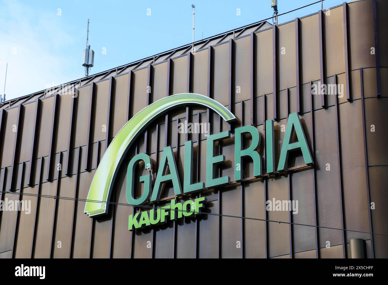 Galeria Kaufhof lettering on the last remaining department stores' in ...