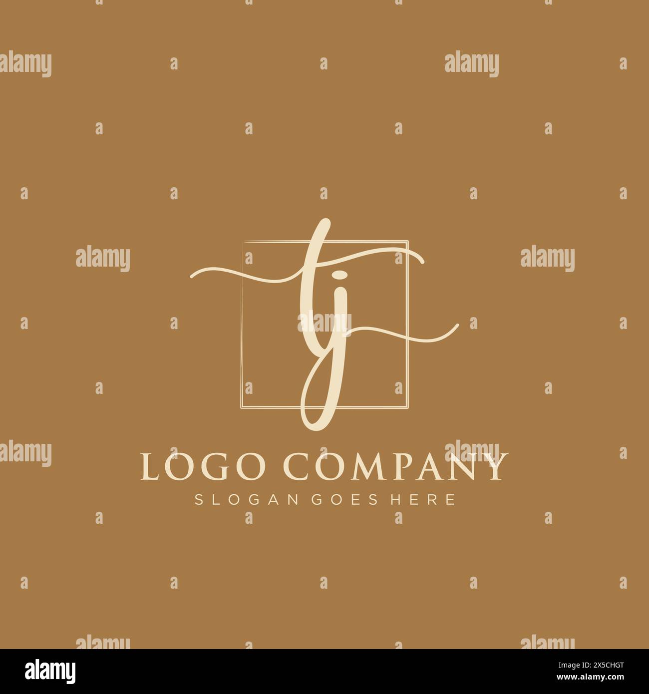 Initial tj logo hi-res stock photography and images - Alamy