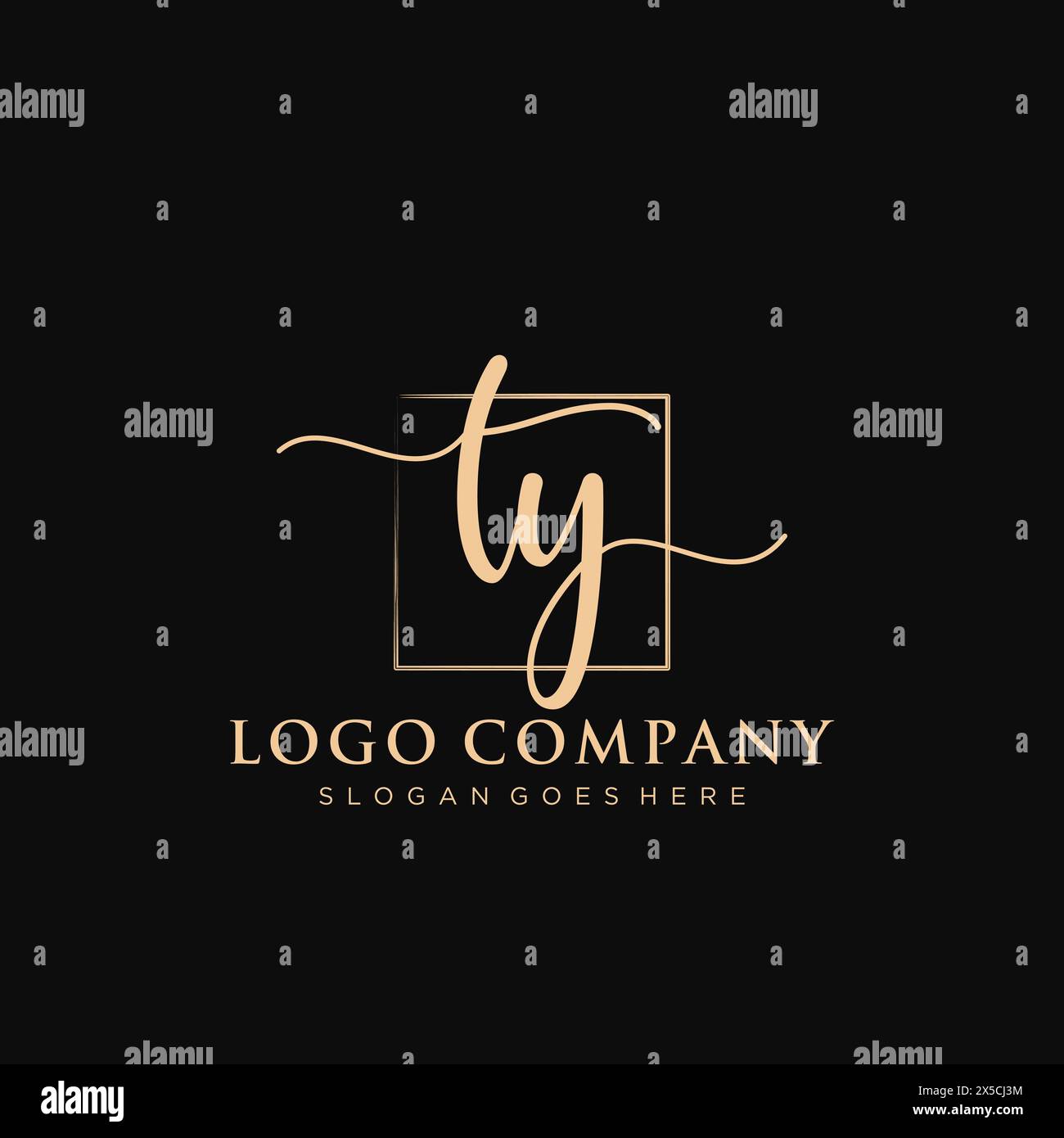 Initial ty logo Stock Vector Images - Alamy