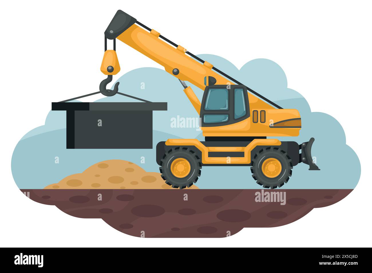 Earth mover wheels Stock Vector Images - Alamy