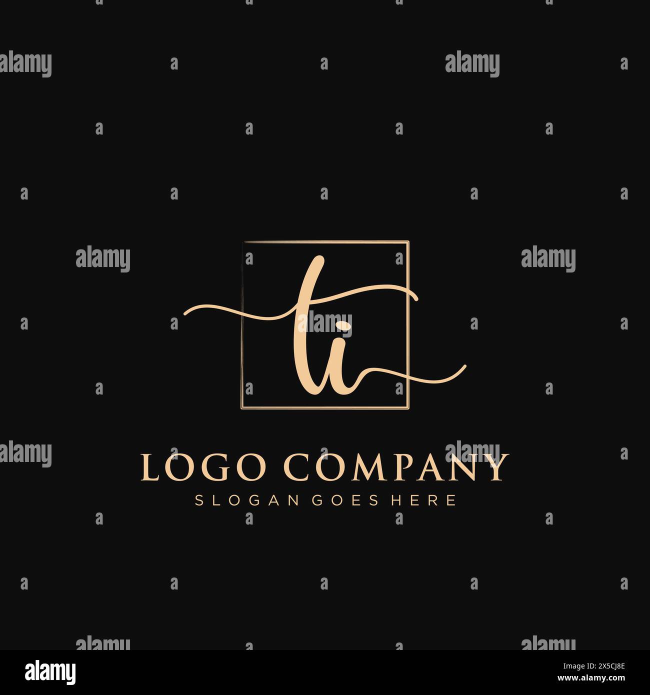 Initial ti logo hi-res stock photography and images - Alamy