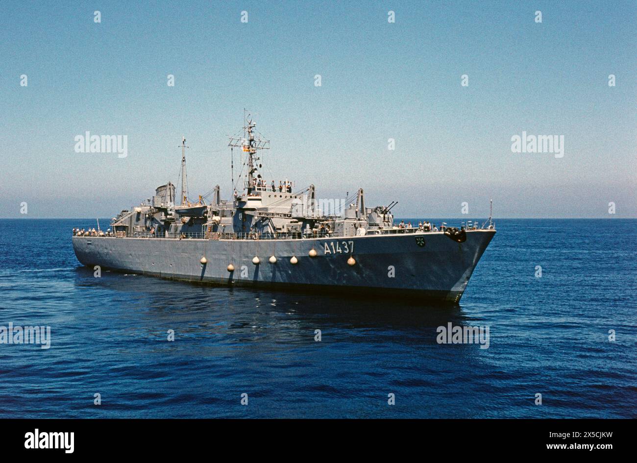 FGS Sachsenwald during 56th foreign training voyage of the training ...