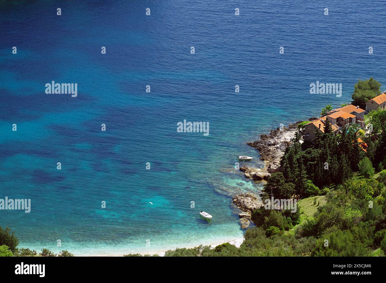Crystal clear bay with transparent water, spring, holiday, Orlandusa ...