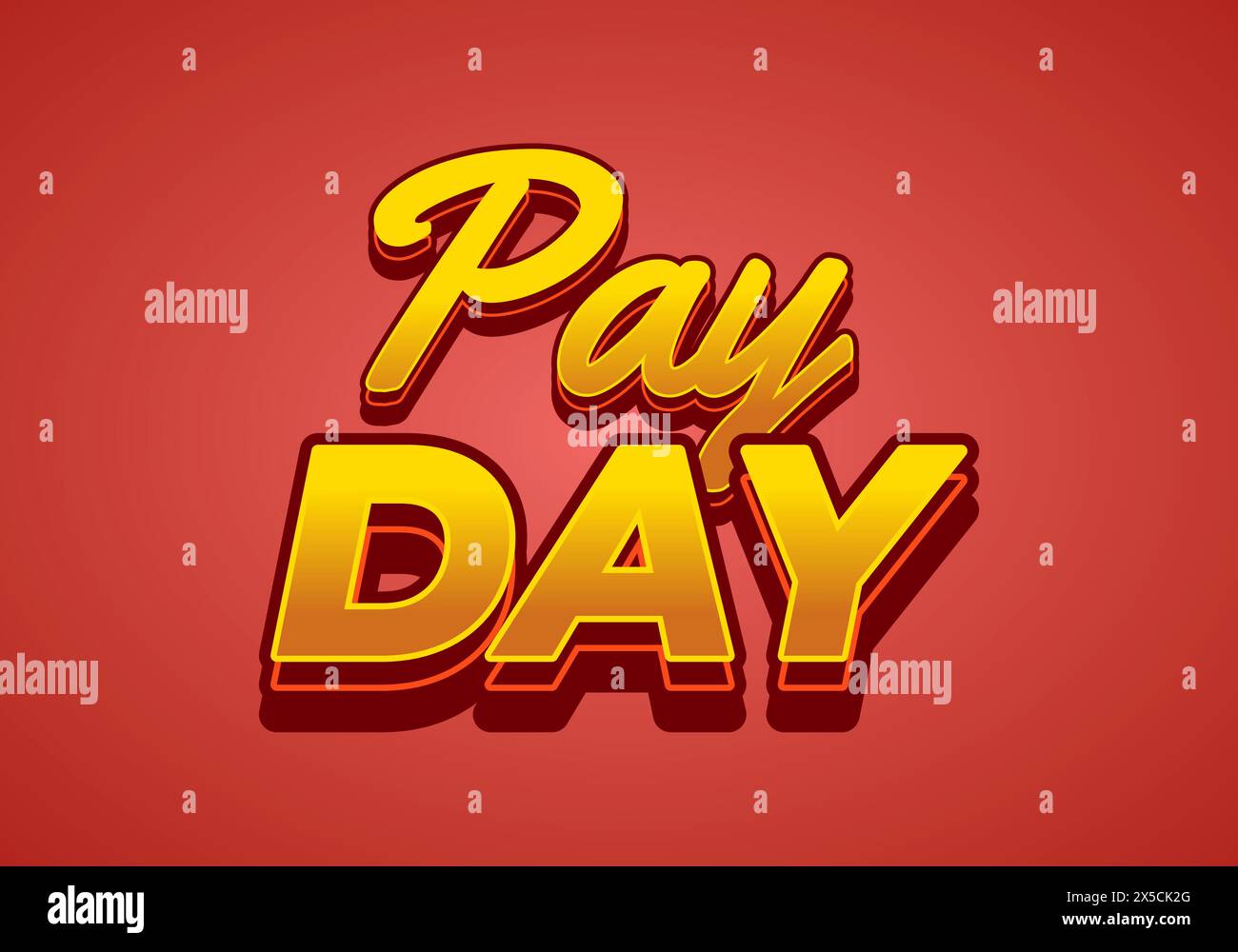 Payday text effect design hi-res stock photography and images - Alamy