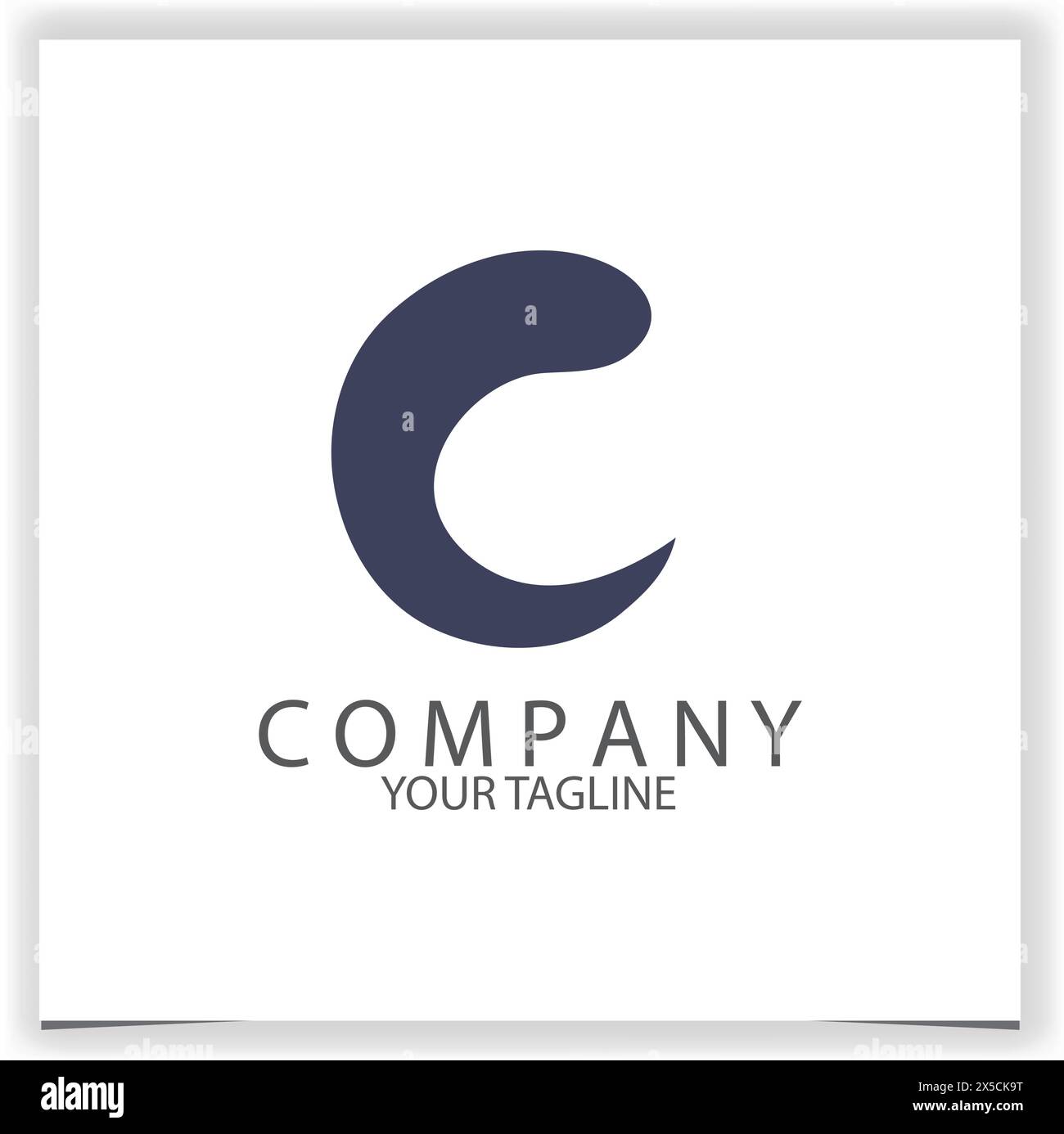 letter c wave logo design template Stock Vector Image & Art - Alamy