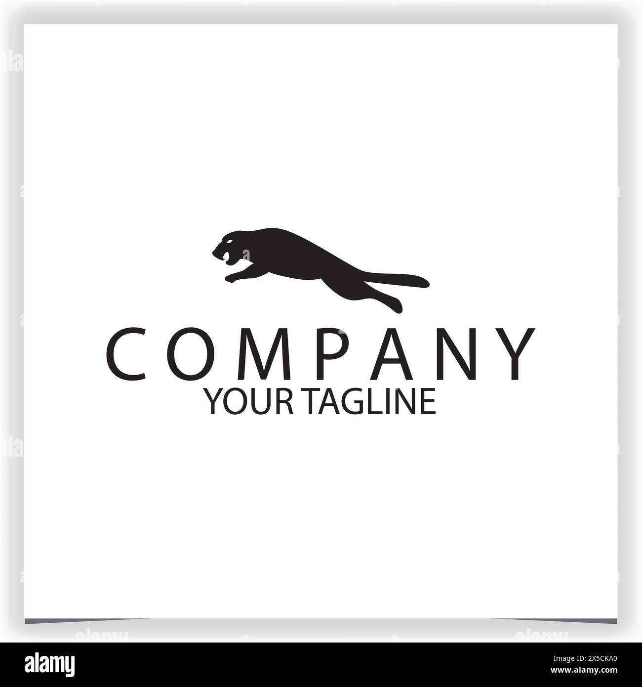 vector black jaguar logo design template Stock Vector Image & Art - Alamy