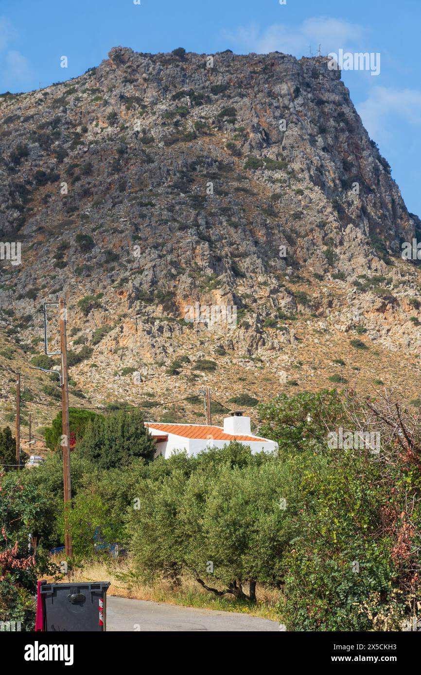 Mountains of Hersonissos Crete Stock Photo - Alamy