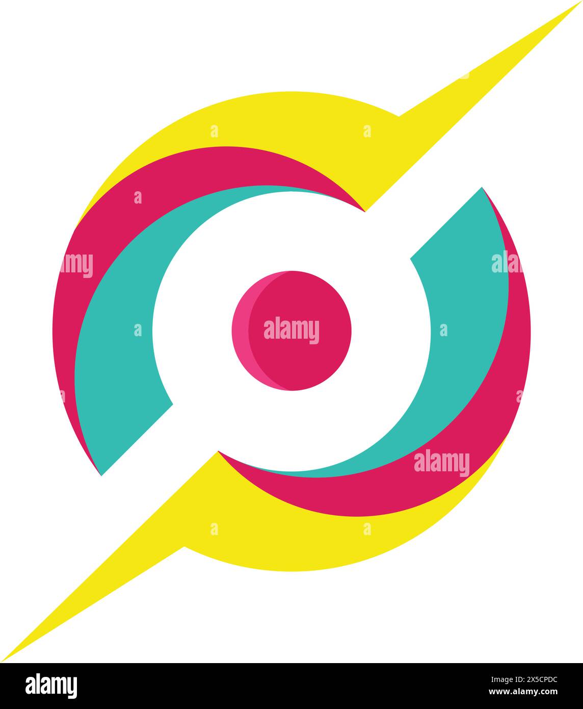 abstract DP or O letter icon vector concept illustration design ...