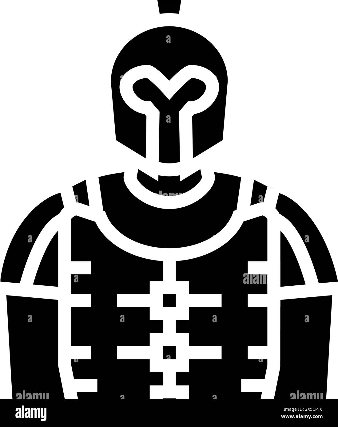 gladiator spartan roman greek glyph icon vector illustration Stock ...