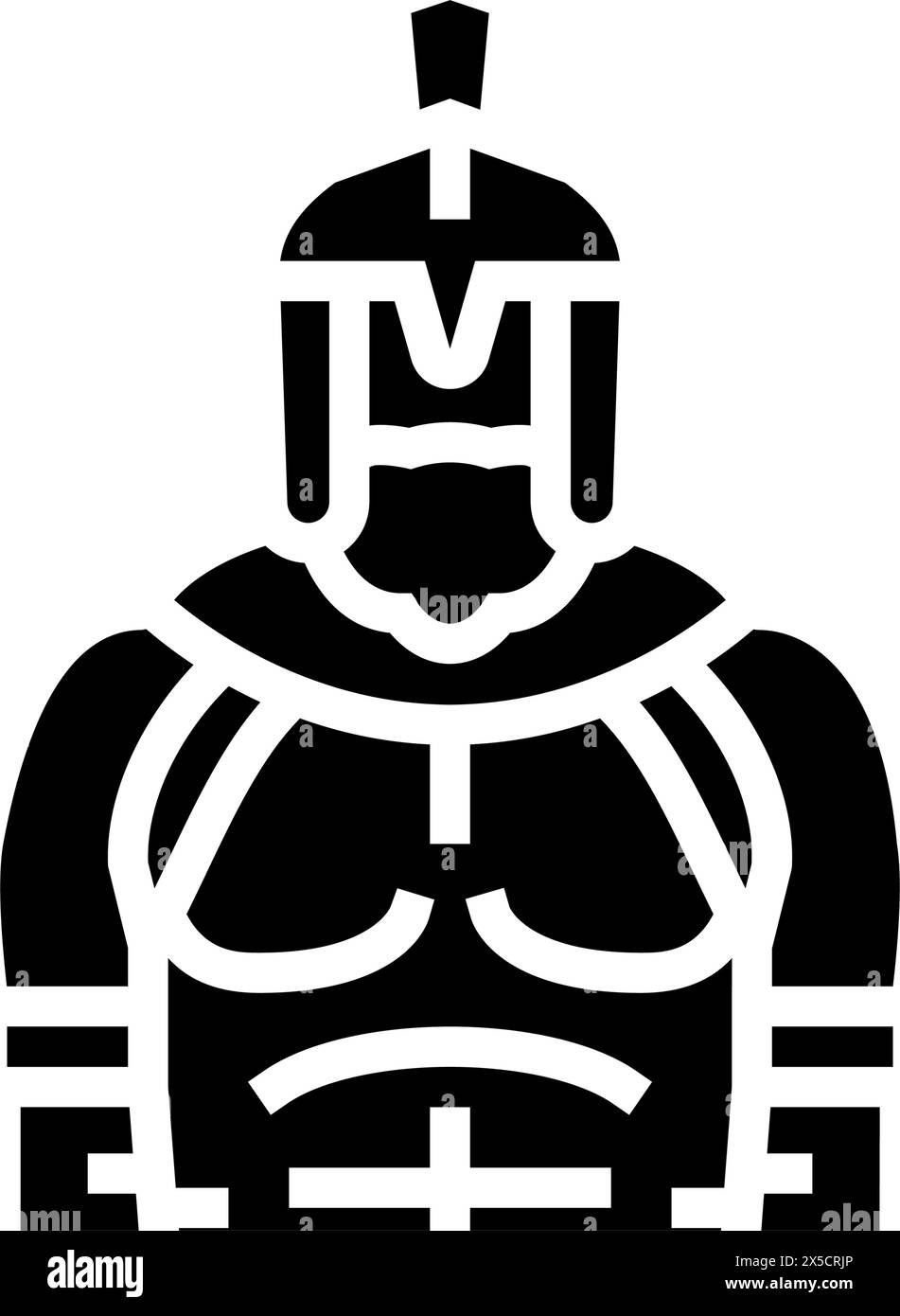 gladiator battle spartan roman glyph icon vector illustration Stock ...