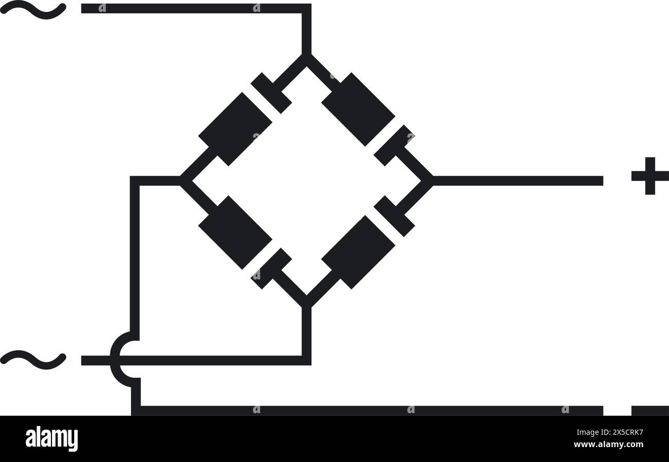 Rectifier bridge Stock Vector Images - Alamy