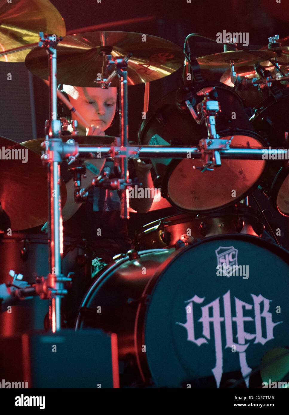 Caleb H age 9 preforming at Teddy Rocks Festival 2024 Charisworth Farm ...