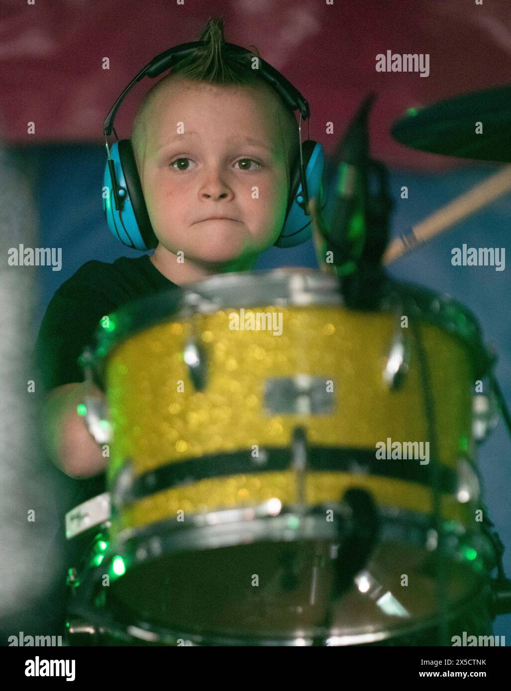 Caleb H age 9 preforming with SLAY DUGGEE at Teddy Rocks Festival 2024 ...